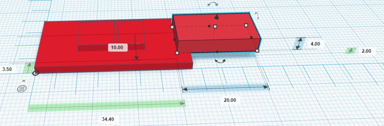 TinkerCAD Design of HC-06 Bluetooth Module | DYOR: Do Your Own Robot